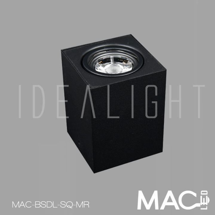 LED Tabo Fixture Round / Square & Black / White for MR16 Spotlight ...