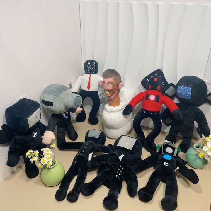 Toilet Man and Surveillance Man Doll Titan Audio Man vs. TV Man Hand ...