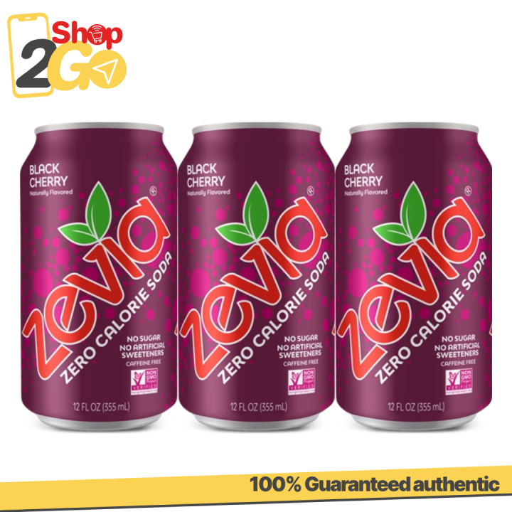 (3pcs) Zevia Black Cherry Soda 355ml | Lazada PH