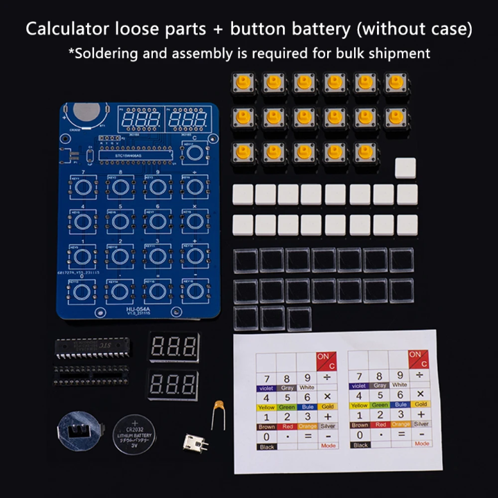 DIY Electronic Kit Mini Calculator Digital Display Calculator Kit 51 ...