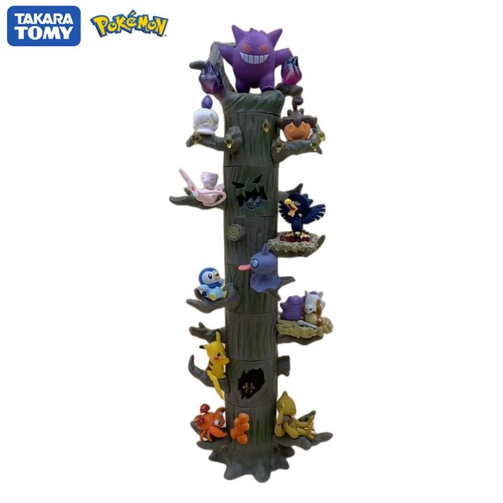 【Authentic Authorization】8Pcs/Set POKEMON Toy tree stump Halloween ...