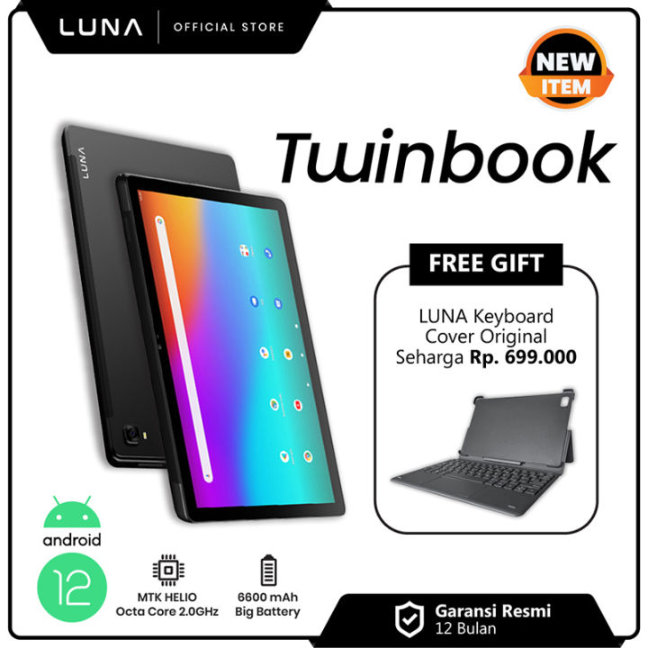 LUNA TABLET TWINBOOK T10 MTK HELIO P22 RAM 4GB/64 10.1"FHD ANDROID 12.0 ...