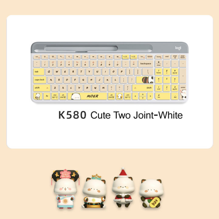 Logitech K580 Cute Power Planet Cute Two Joint Wireless Bluetooth ...