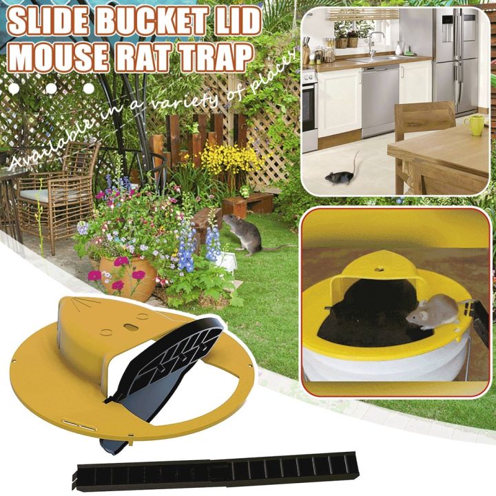 Mousetrap Flip Slide Rat Trap Bucket Compatible Quick Effective Safe ...