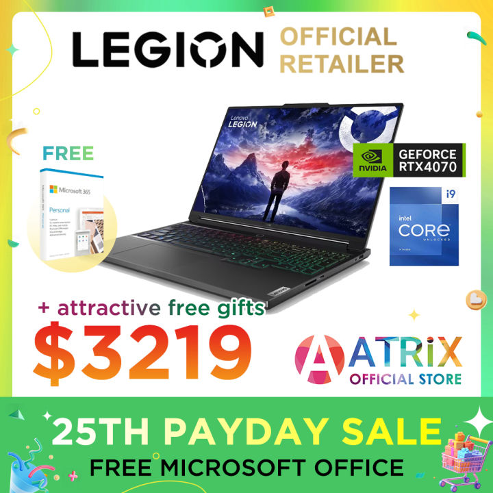 【Free MS Office】LEGION 7 16IRX9 | 83FD0011SB | 16" 3.2K (3200x2000) IPS ...