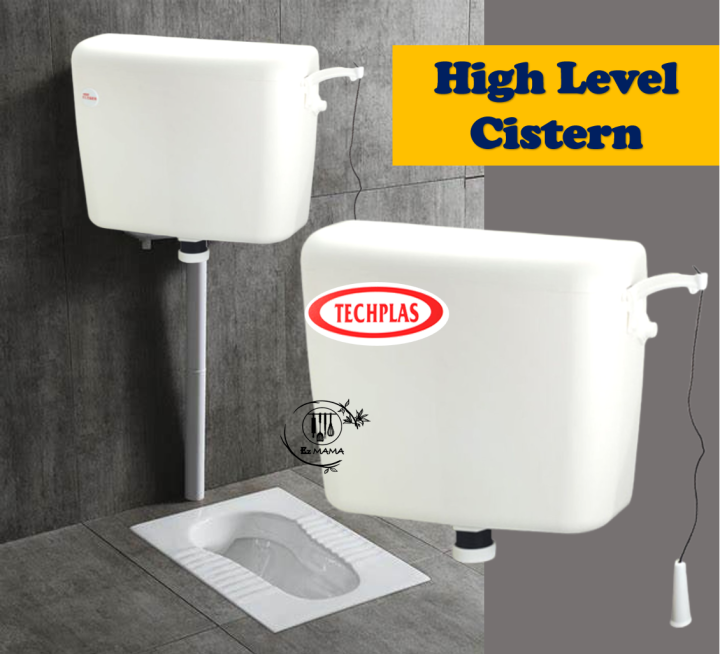Bathroom Flush High-Level Cistern Toilet | Tong Jamban Cangkung Tandas ...