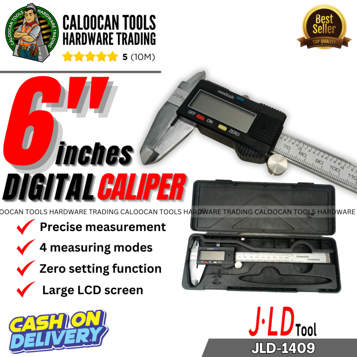 JLD 150mm Electronic Digital Caliper (JLD-1409) CALOOCAN TOOLS HARDWARE ...