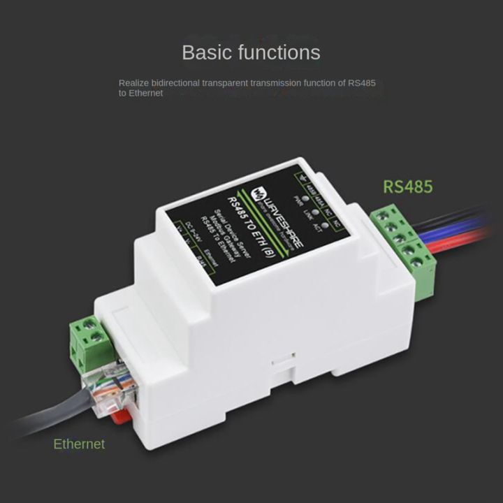 RS485 Serial Port Server RS485 to RJ45 Ethernet /IP to Serial Port ...