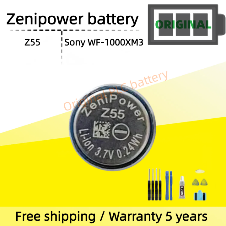 1PCS Original Sony WF-1000XM3 battery Zenipower Z55 battery 3.7V 65mAh ...