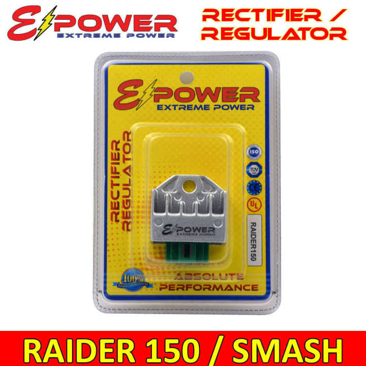 E-POWER Motorcycle Rectifier / Regulator for RAIDER 150, SMASH 110 ...