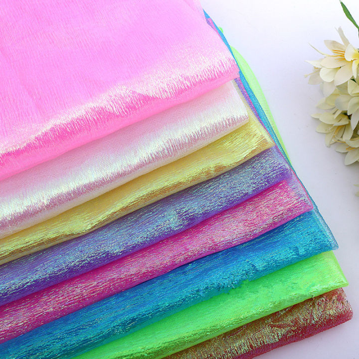 Wrinkled Colorful Gauze Fabric Tutu Skirt Stage Performance Costume ...