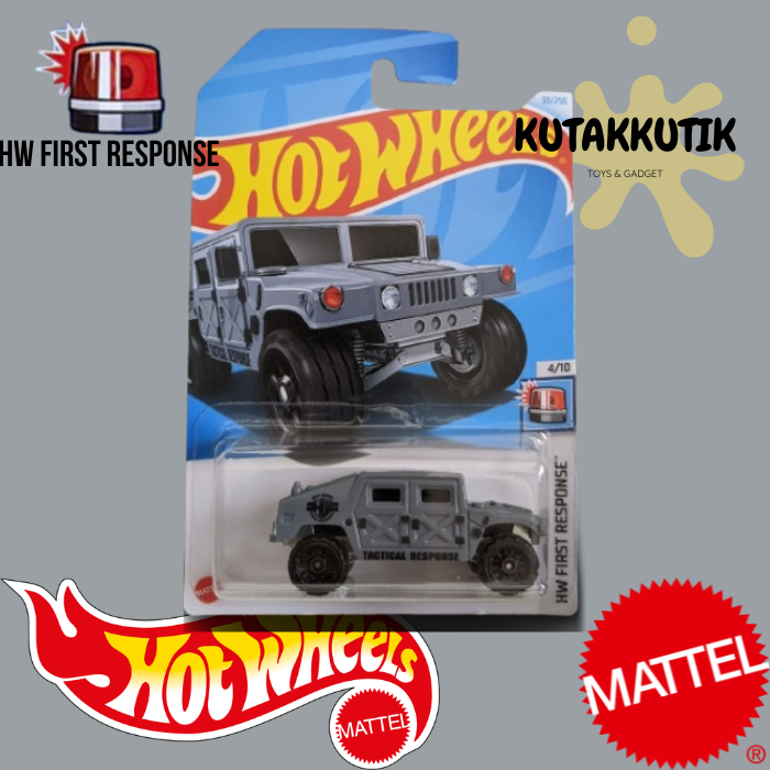 Hotwheels Mobil Truk Militer Humvee Abu Camo Tactical Response Lot B ...