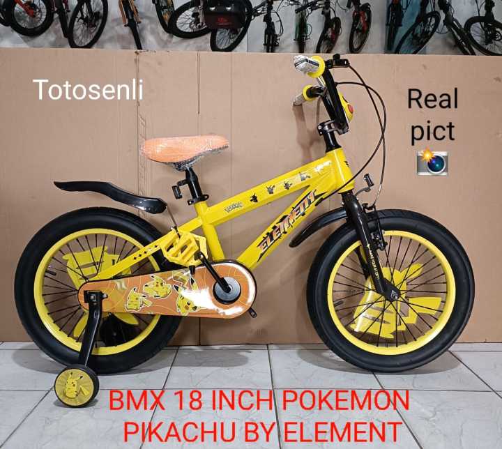sepeda anak bmx 18 inch pokemon pikachu sepeda anak 18 inch by element ...