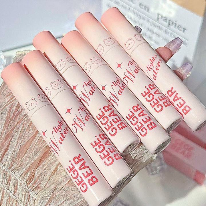 GEGE BEAR Lip Water Gloss Light Lip Glaze Moisturizing - Korean Lip ...