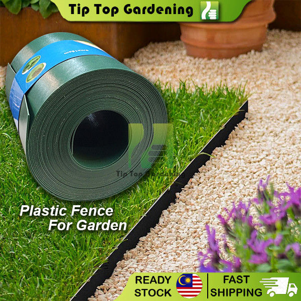 Pagar Plastik Landskap Taman Rumput / Plastic Fence Garden Landscape ...