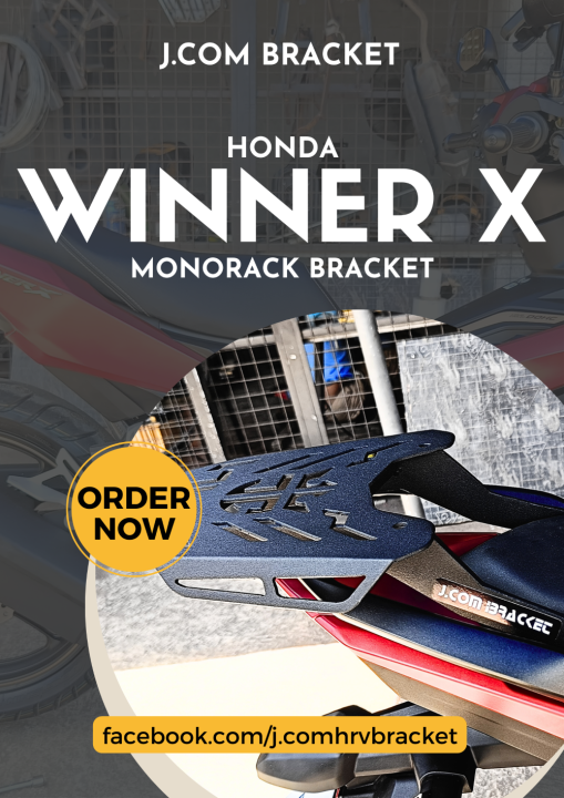 HONDA WINNER X MONORACK ORIGINAL J.COM HEAVY DUTY BRACKET | Lazada PH