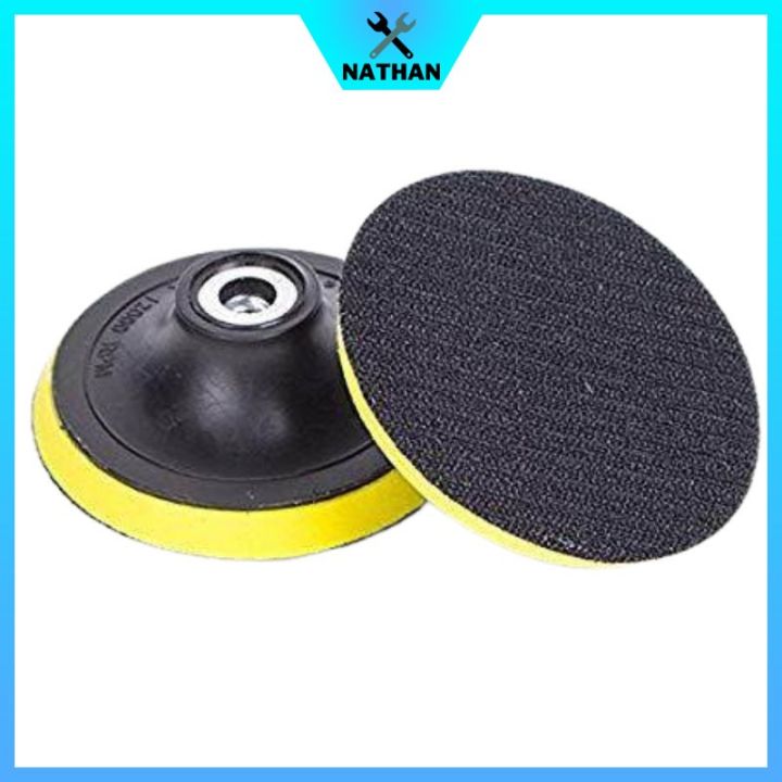 4 inches 100mm Polisher Bonnet Backing Pad Angle Velcro w/ Drill ...