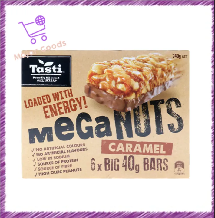 Tasti MegaNuts from New Zealand 6 Bars Caramel | Lazada