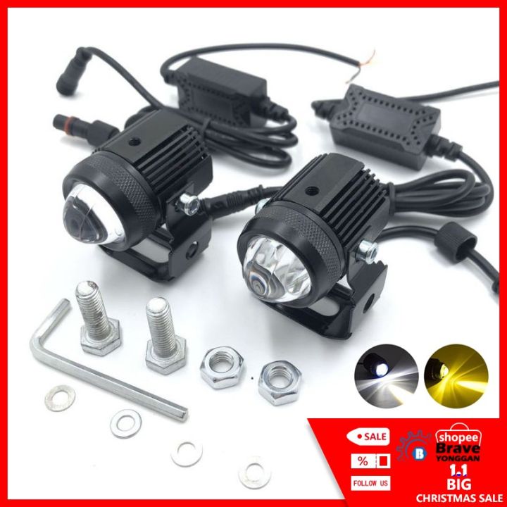 Mini Driving Light Spot Light Waterproof low for Motorcycle Motorcycle ...