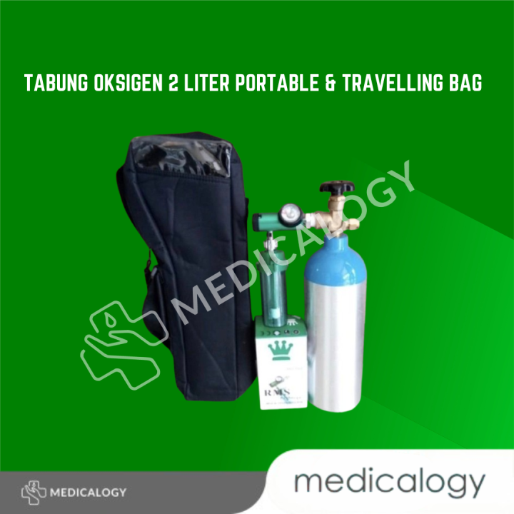 Tabung Oksigen 2 Liter Portable dengan Travelling Bag Siap Pakai | Lazada Indonesia
