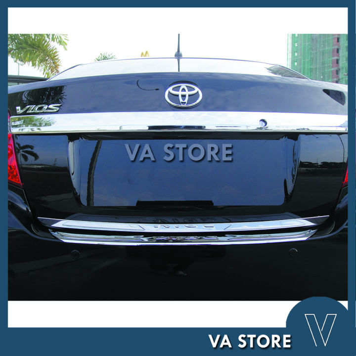 Toyota Vios Rear Bonnet Chrome Lining Rear Tail Gate Molding Trim Cover ...