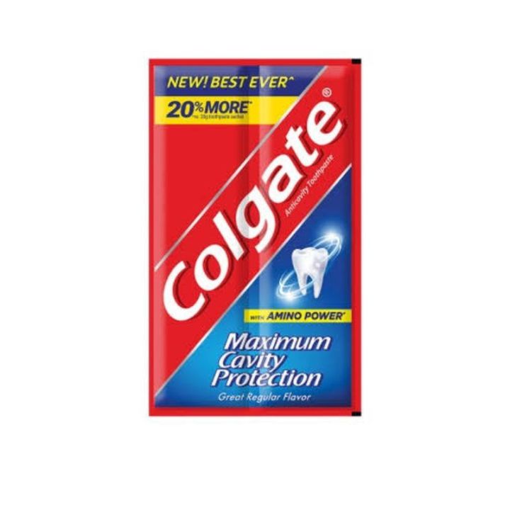 COLGATE SACHET ANTICAVITY TOOTHPASTE WITH AMINO POWER MAXIMUM CAVITY ...