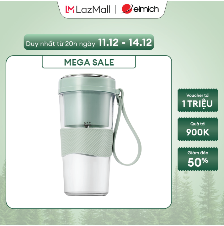 (X-mas /year & sale)Máy xay sinh tố cầm tay 400ml Elmich BLE9215 ...