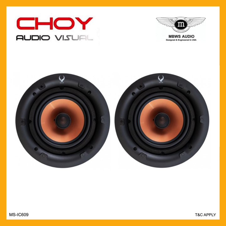 MBWS MS-IC609 In-Ceiling Speaker (1 Pair) | Lazada