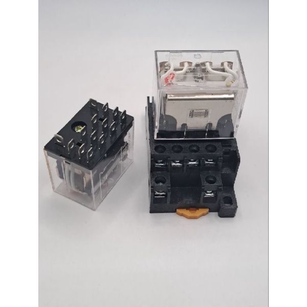 RELAY LY4 LY4N omron ของใหม่ 12vdc 24vdc 220vac มีไฟ PTF14A-E | Lazada ...