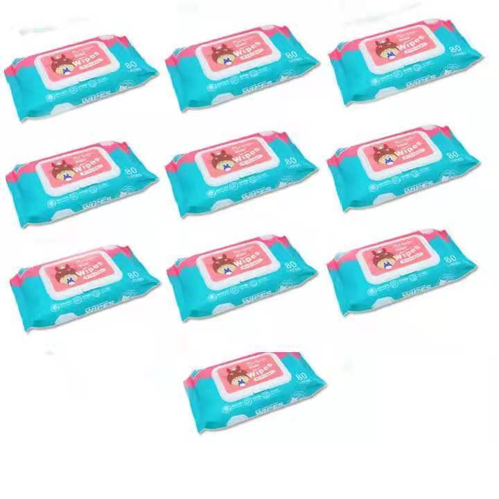 ( SET OF 10 ) RUNBEIER BABY WIPES / BABY WIPES CORP PANDA / BELLA WIPES ...