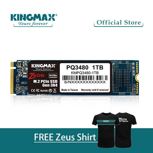 Kingmax 1 TB NVMe PCIe Internal SSD Solid State Drive 3D NAND Flash M ...