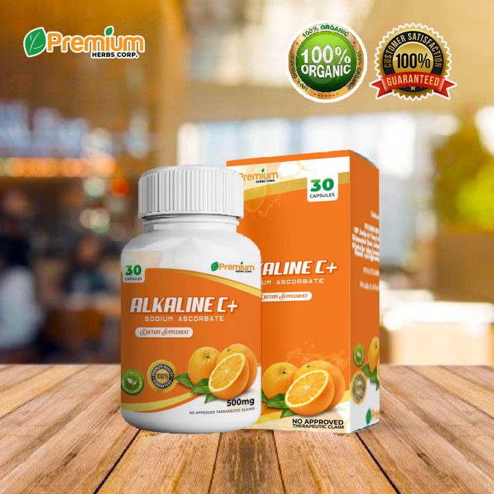 PHC02-A Premium Alkaline C (30 Capsules) Vitamin C Active Sodium ...