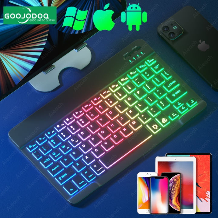《320》GOOJODOQ Backlit Keyboard Bluetooth-compatible Keyboard Backlight ...