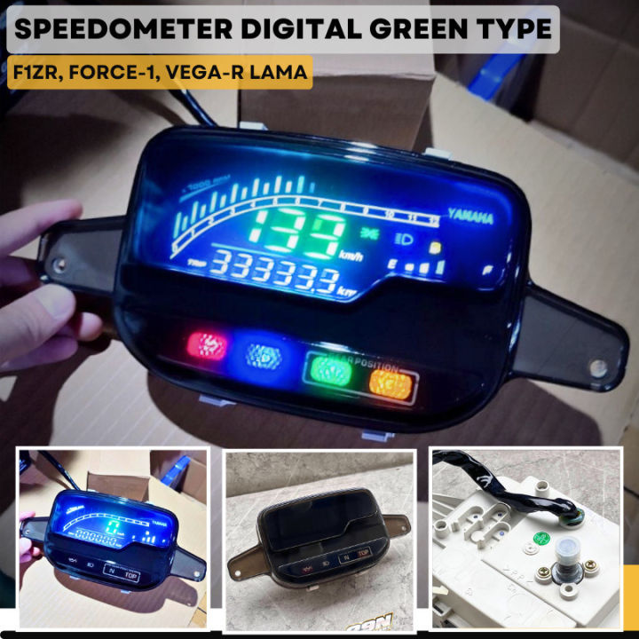 Speedometer Digital Full LED F1ZR Force 1 Vega R Lama Green Type ...