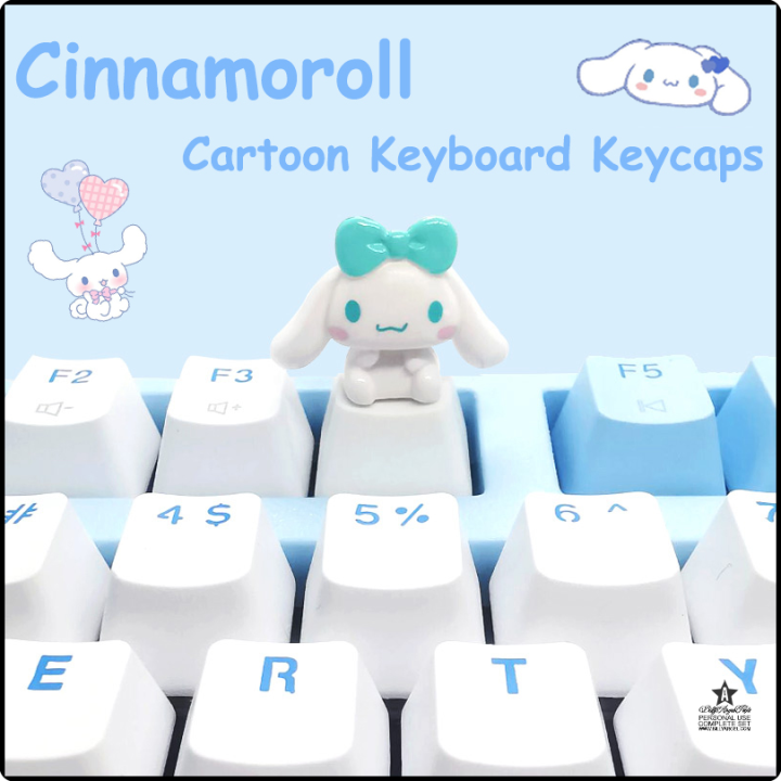 [9029] Sanrio Kawaii Cinnamoroll Pochacco Keycaps Cartoon Style PBT ...
