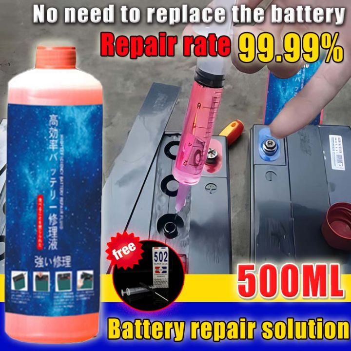 500ml Battery Repair Solution Battery Water Solution Distilled Water