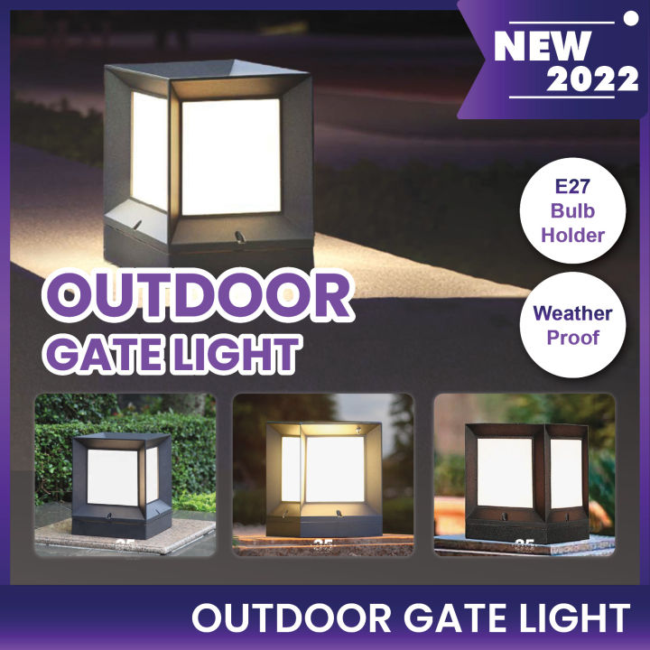 Outdoor Gate Light 120mm 160mm 220mm 260mm 320mm Square Gate Lamp ...