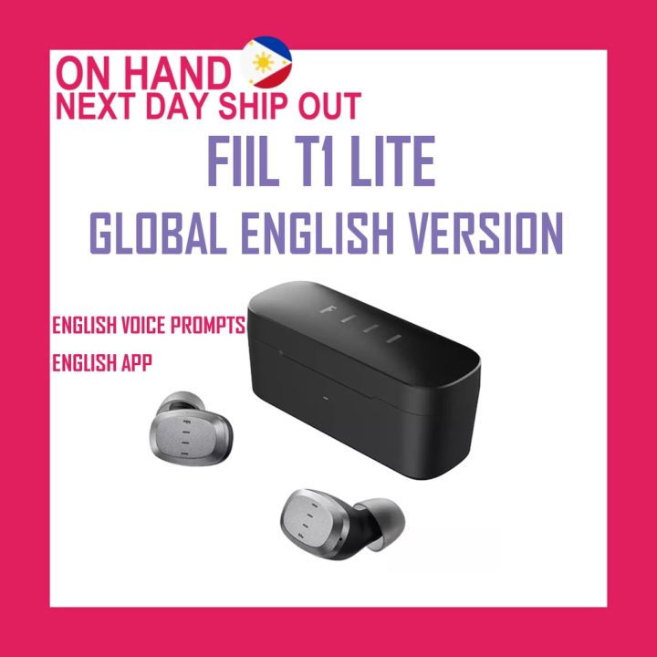 FIIL T1 LITE GLOBAL VERSION ENGLISH VOICE PROMPT ENGLISH APP | Lazada PH
