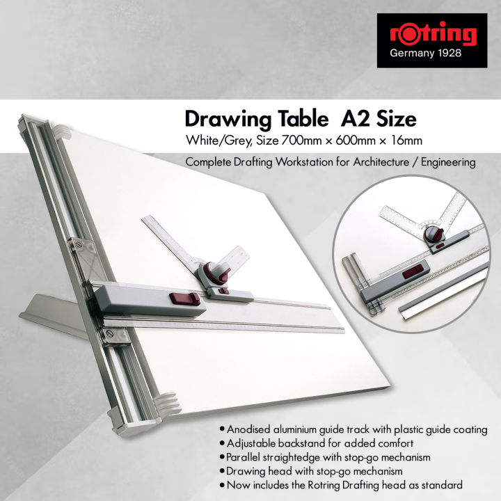 rOtring Drawing Table A2 Size 700mm×600mm×16mm - Complete Drafting ...