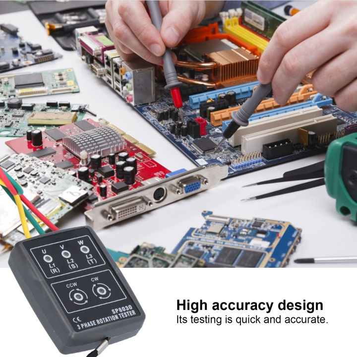 Phase Rotation Meter SP8030 Phase Sequence Meter Rotation Tester for ...