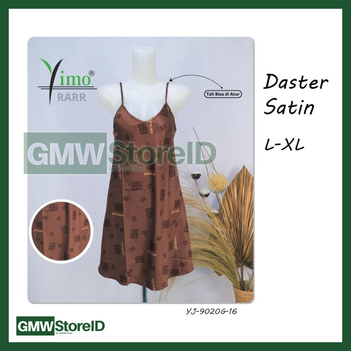 D137 Daster Saten Size L XL Kain Satin Cokelat (Milk Chocolate) Merk ...