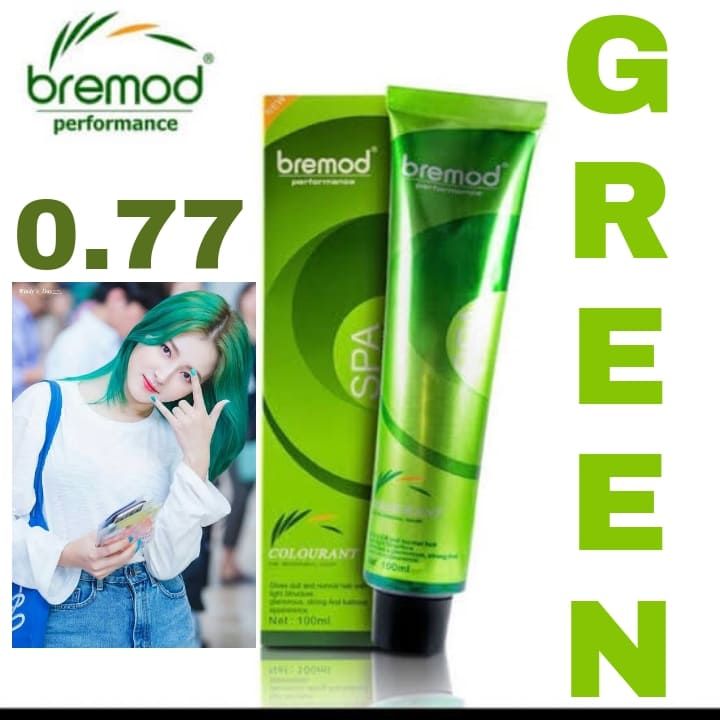 "Bremod Performance SPA Hair Color ( GREEN 0.77) 100 ML | Lazada PH