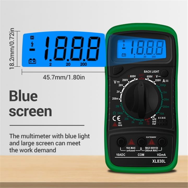 卐 XL830L Handheld Multimeter Digital Esr Meter Testers Electrical ...