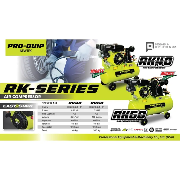 Kompresor Angin Udara PROQUIP RK60 1/2Hp / Air Compressor 0.5 HP RK 60 ...