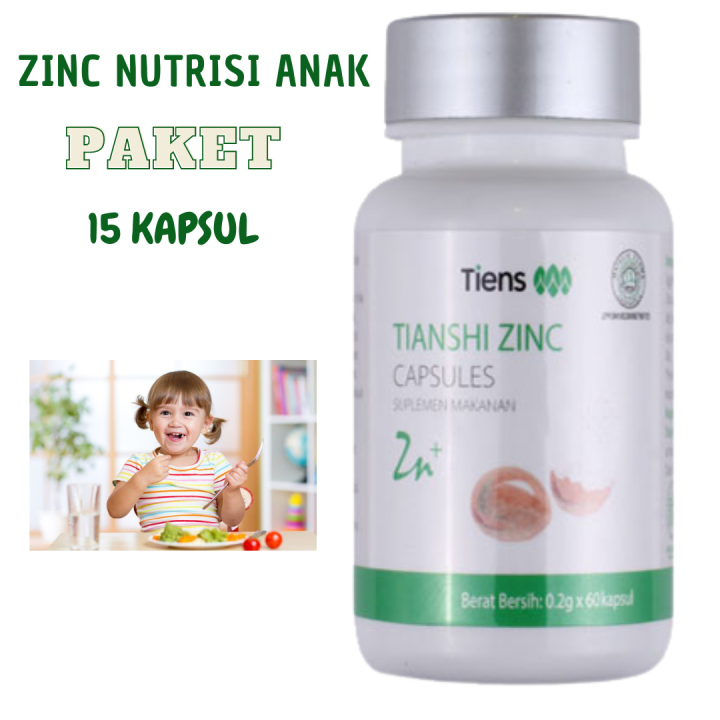 Tianshi Zinc Capsules Vitamin Penambah Nafsu Makan Anak - Kemasan Ecer ...