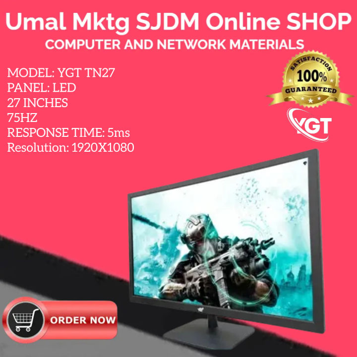 YGT TN27 SLIM GAME DISPLAY WIDE LED MONITOR MAX 2PCS ONLY PER ORDER ...