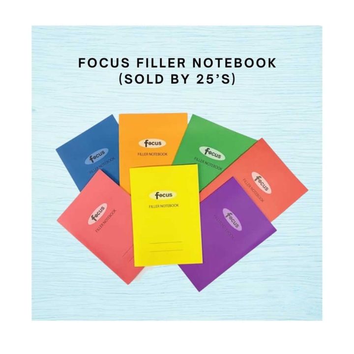 [DKI ENTERPRISES] 25PCS/PACK FOCUS FILLER NOTEBOOK 6 x 8.5 inches ...