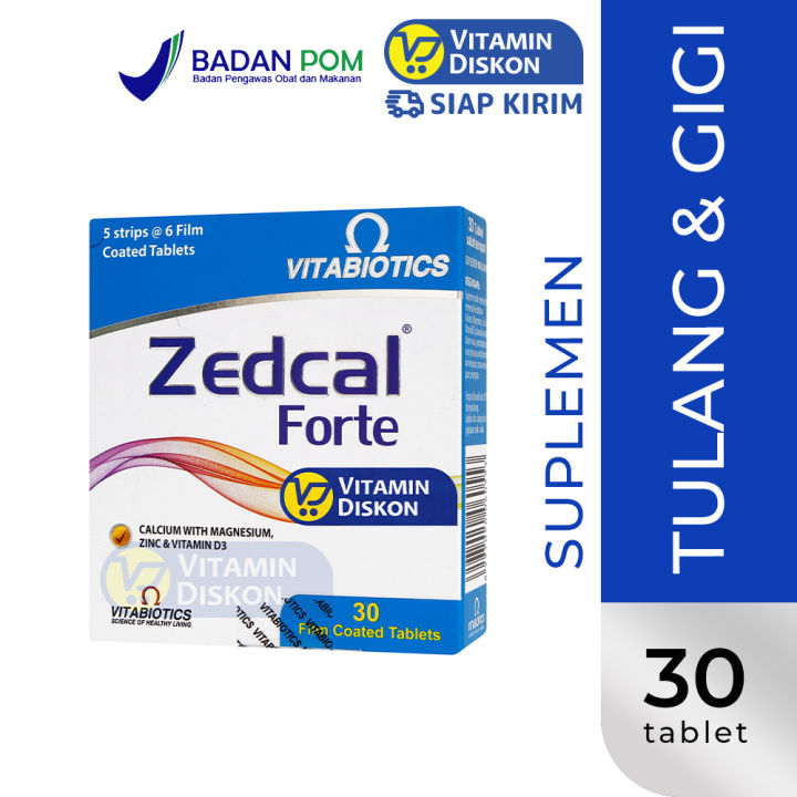 VITABIOTICS ZEDCAL FORTE 1 BOX ISI 30 TABLET | Lazada Indonesia