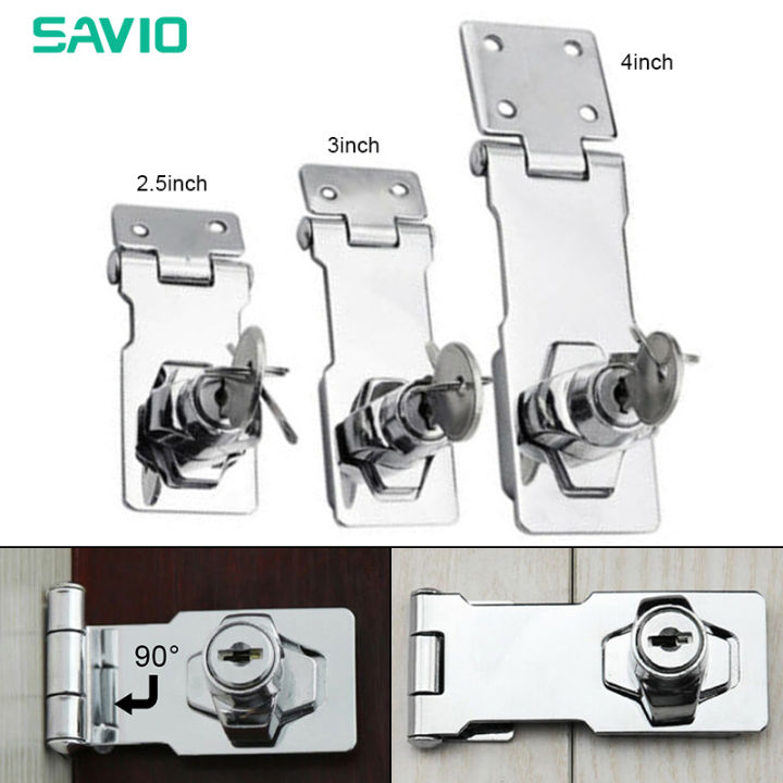 [Ready stock] SAVIO Keyed Hasp Lock Twist Knob Keyed Locking Hasp, Lock ...