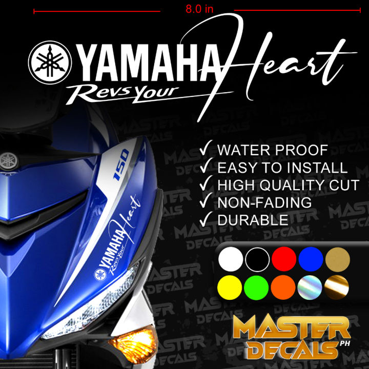 Yamaha Revs Your Heart Sticker Cut Out | Lazada PH